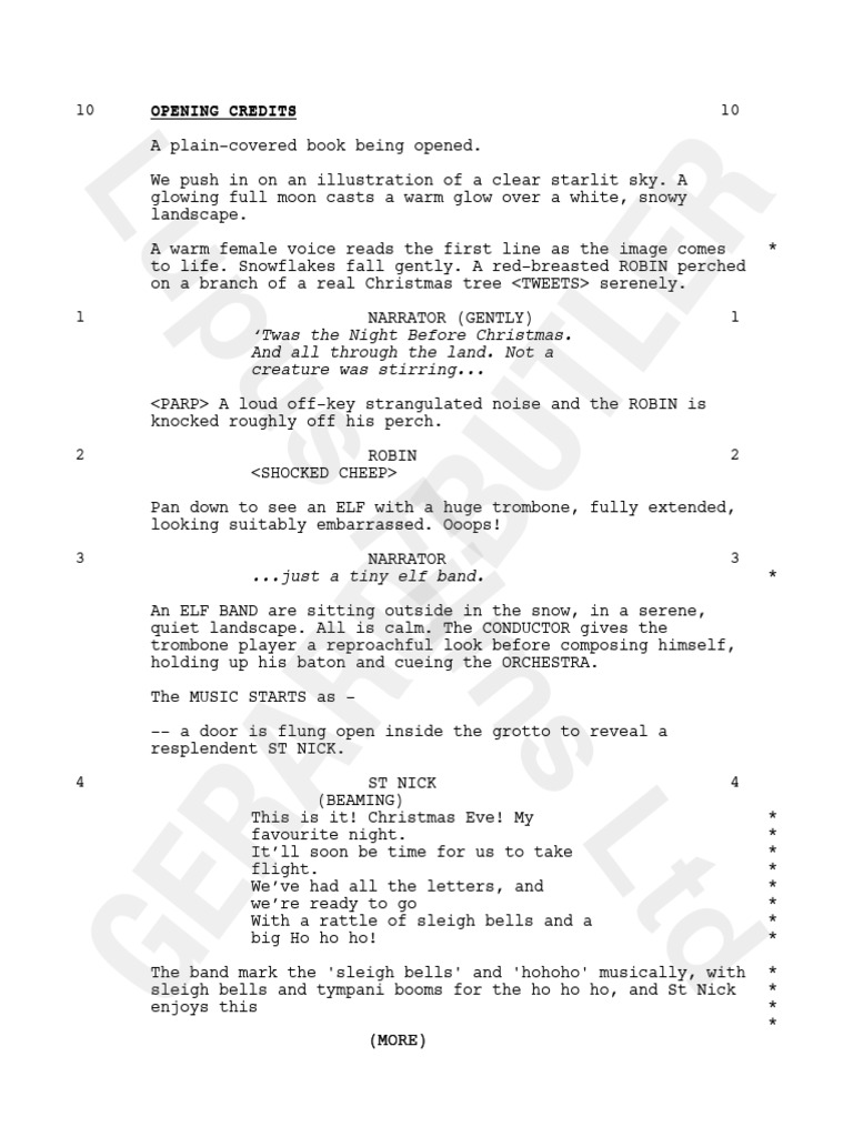 NBCIWRecording Script19062023 GERARD BUTLER1 | PDF | Santa Claus's ...