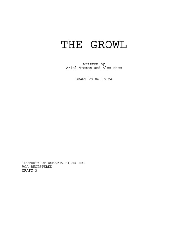 The Growl v3 060324 | PDF