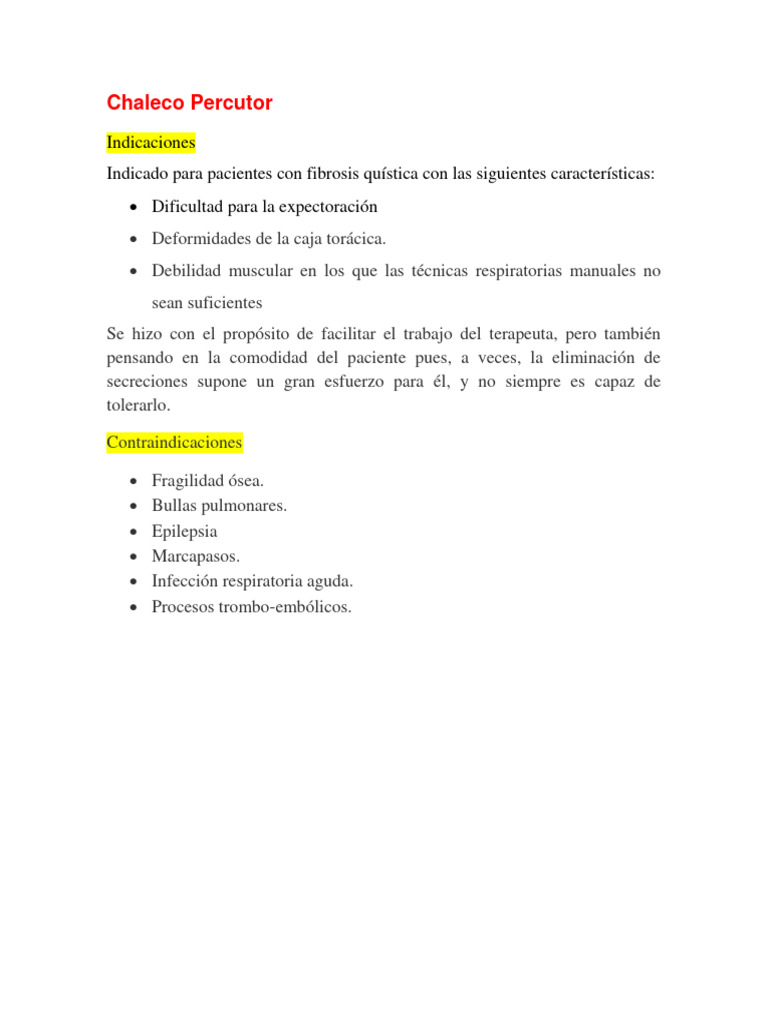 Chaleco Percutor | PDF