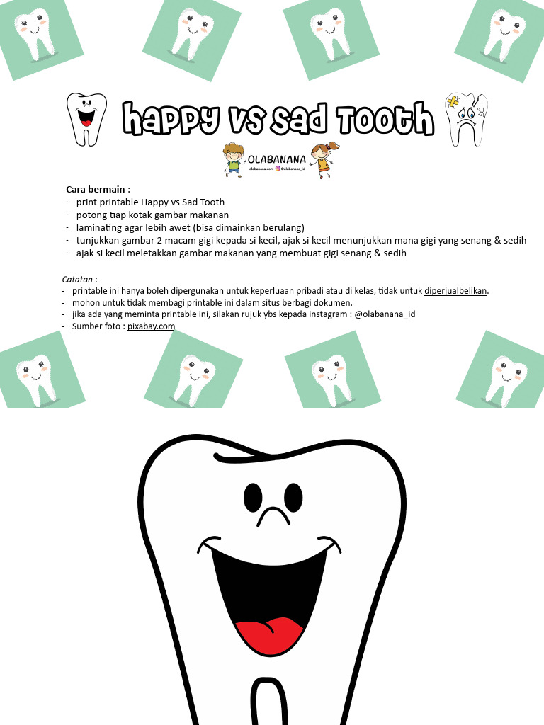 Happy vs sad tooth | PDF