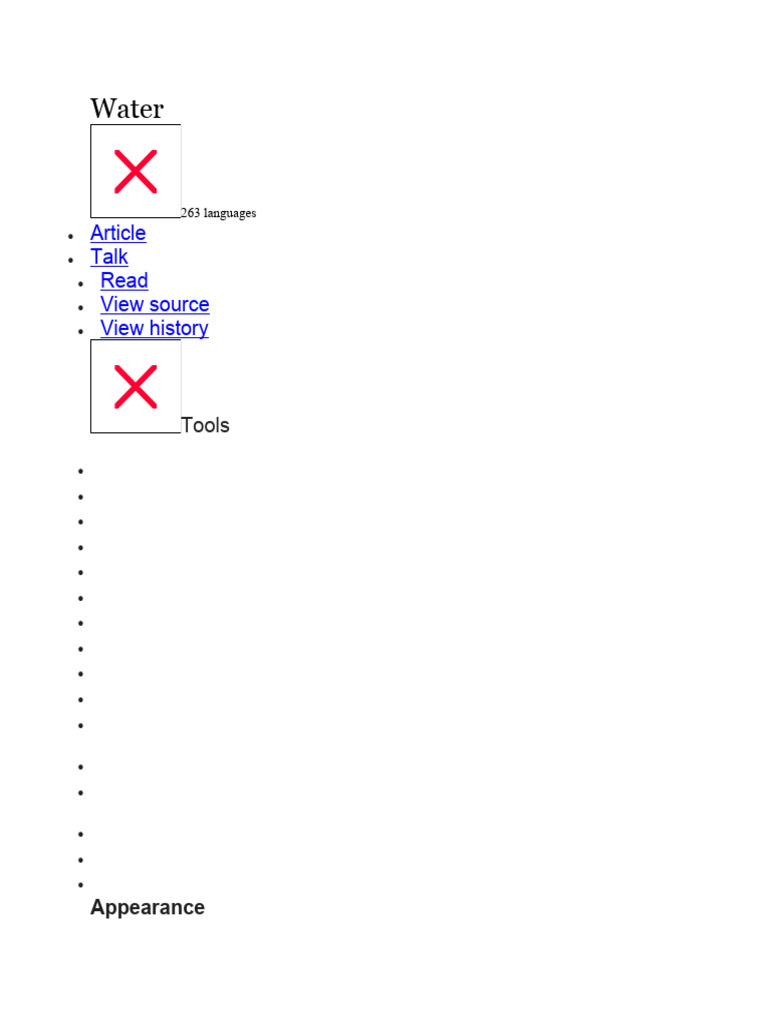 Water | PDF | Water | Ice