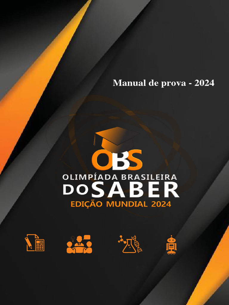 Manual de Prova Obs - 2024 | PDF | Robô | Robótica