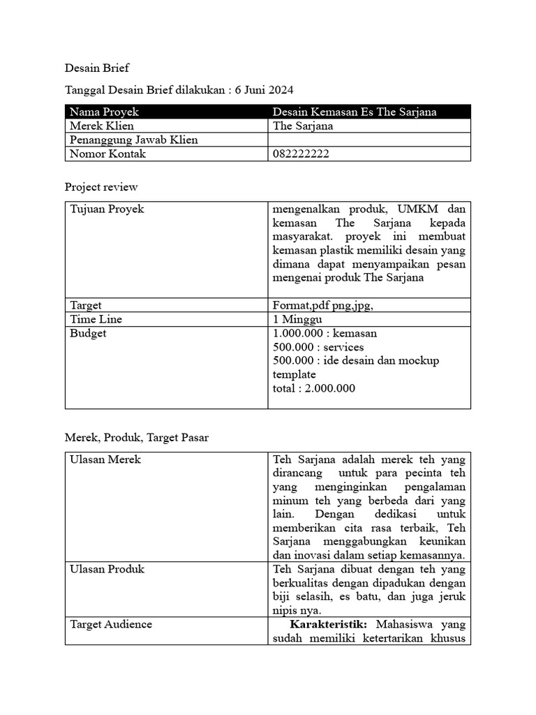 Desain Brief | PDF