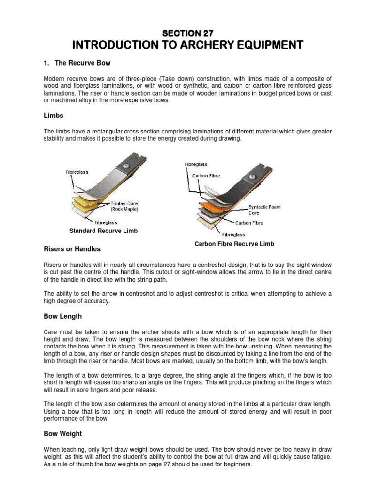 Section 27 Re Curve | PDF | Bow And Arrow | Archery