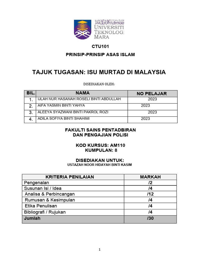 CTU KUMPULAN 8 | PDF