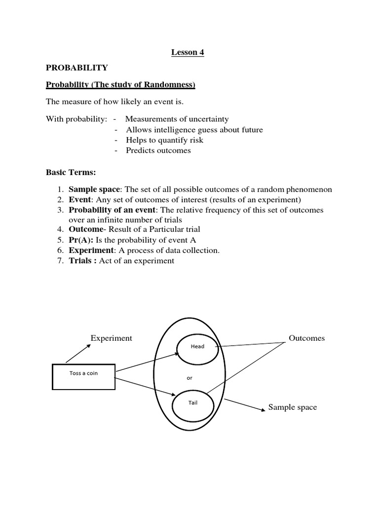 Lesson 4 Proability | Download Free PDF | Probability | Applied Mathematics