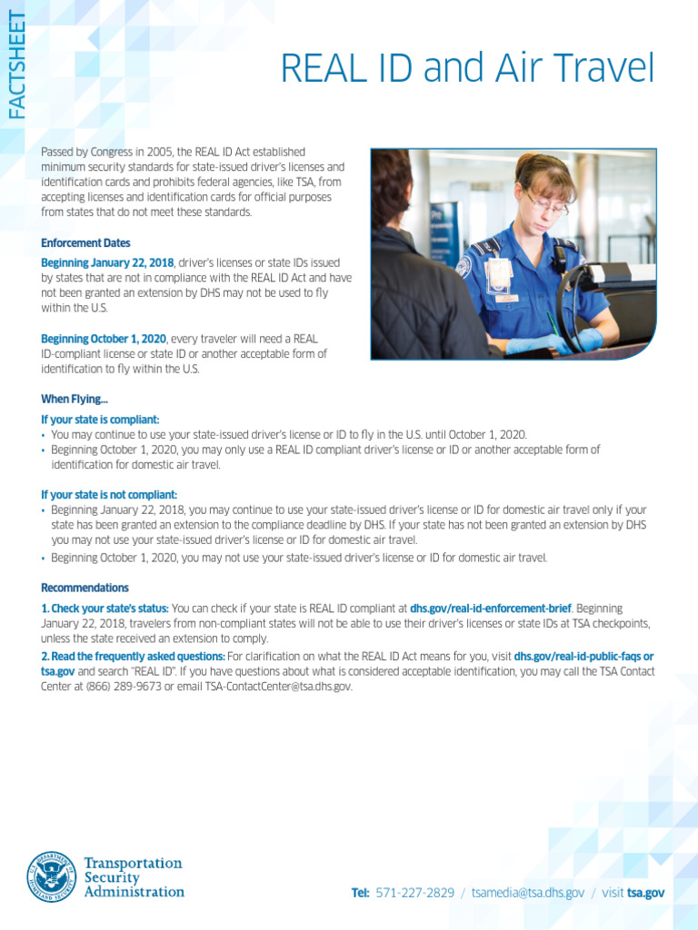 Realid Factsheet | PDF | Identity Document | Transportation Security ...