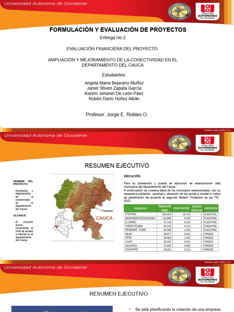 Presentacion Proyecto Entrega Final | PDF | Presupuesto | Economias