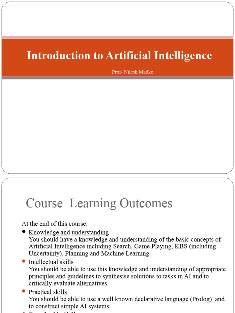 General Concept of AI - Module 1 | PDF | Artificial Intelligence ...