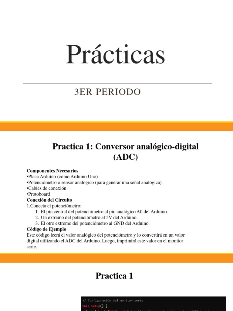 Prácticas - 3er Periodo | PDF | Transistor | Arduino