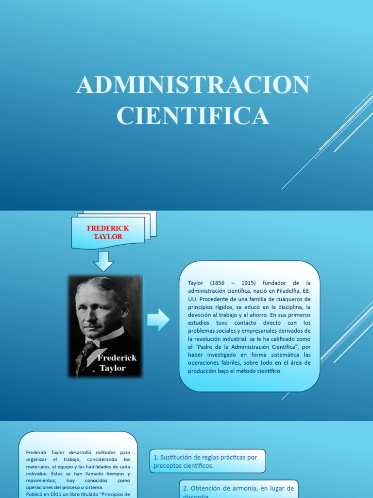 La Administracion Cientifica | PDF | Economias
