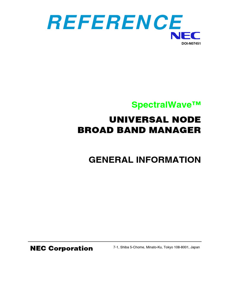 1general Information | PDF | Computer Standards | Computer Networking