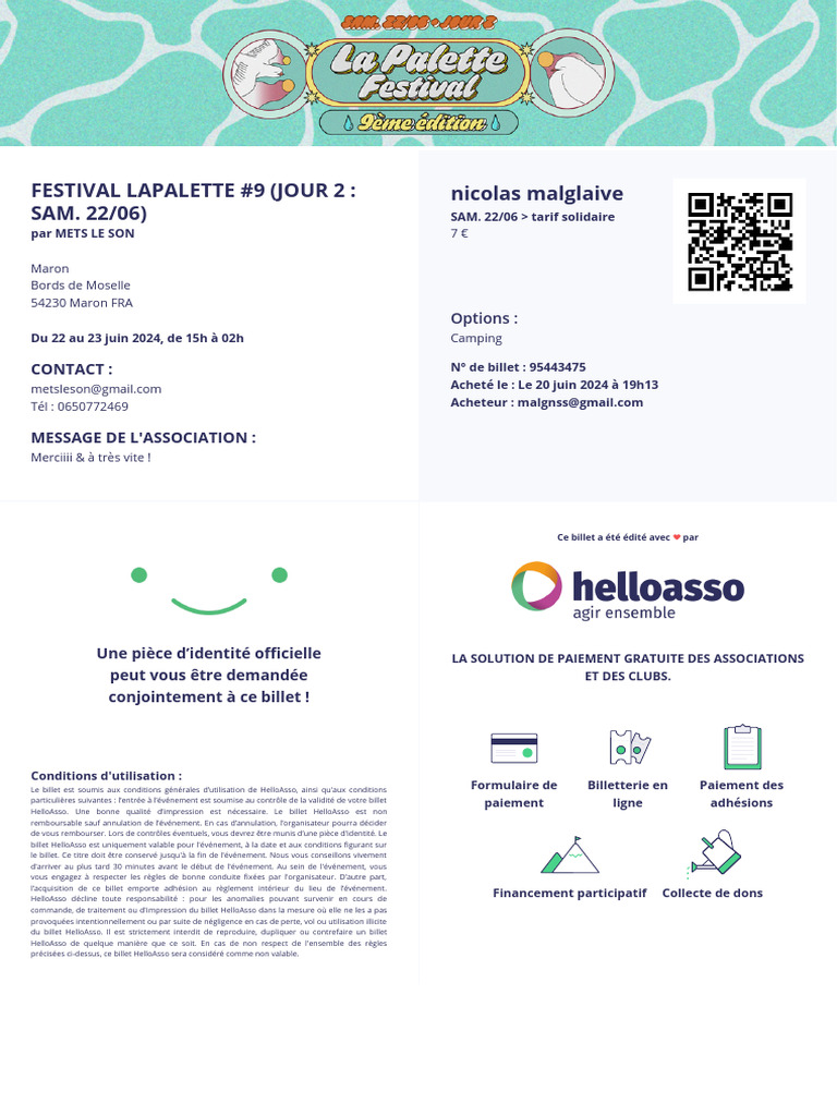 Billet 95443475 - Nicolas Malglaive | PDF
