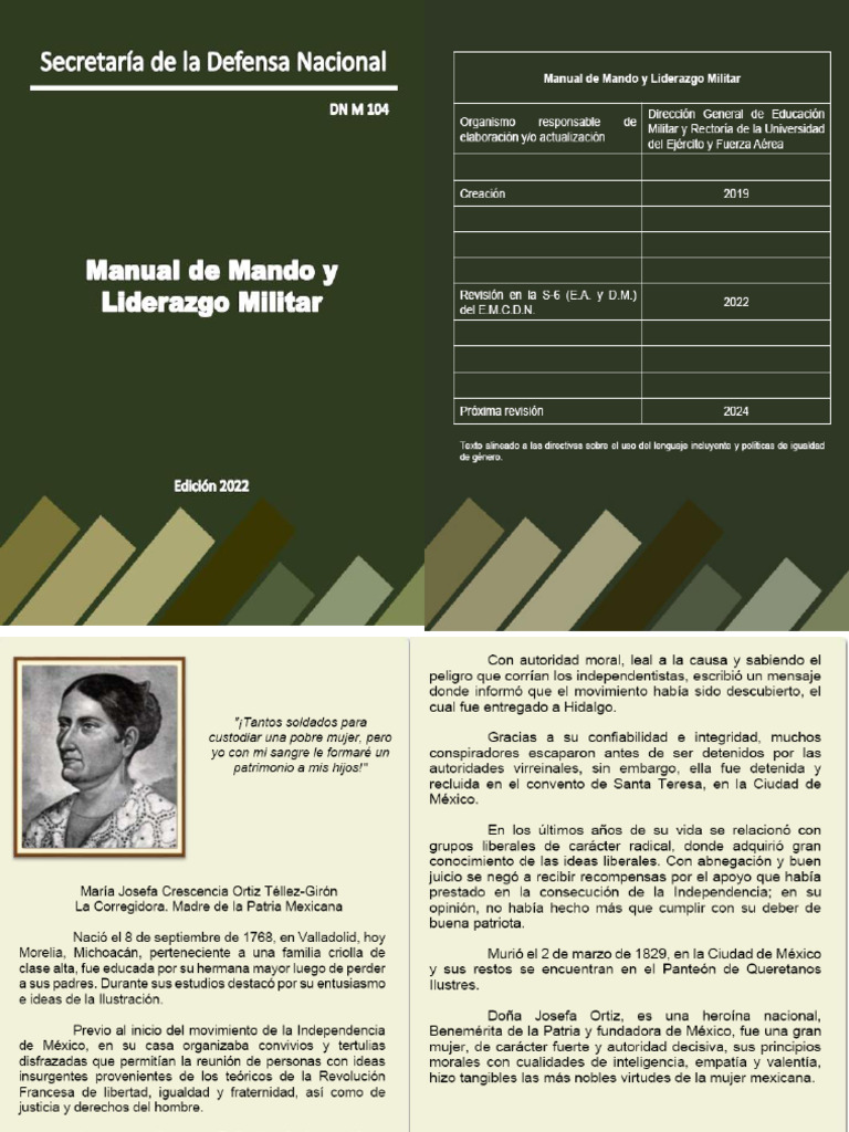 01 Manual Mando Militar y Lederazgo | PDF