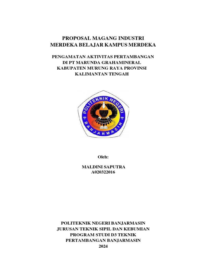 PROPOSAL - MAGANG - MALDINI SAPUTRA99 Fixs | PDF