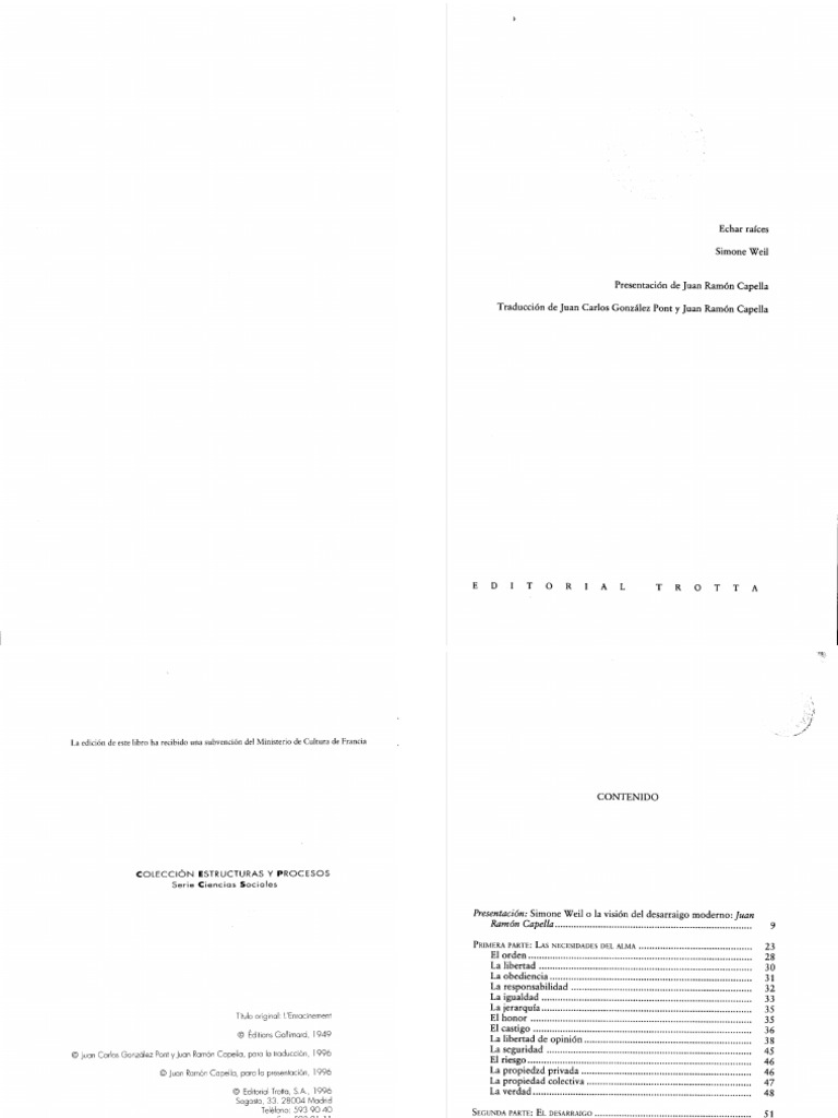 Weil - Echar Raíces | PDF