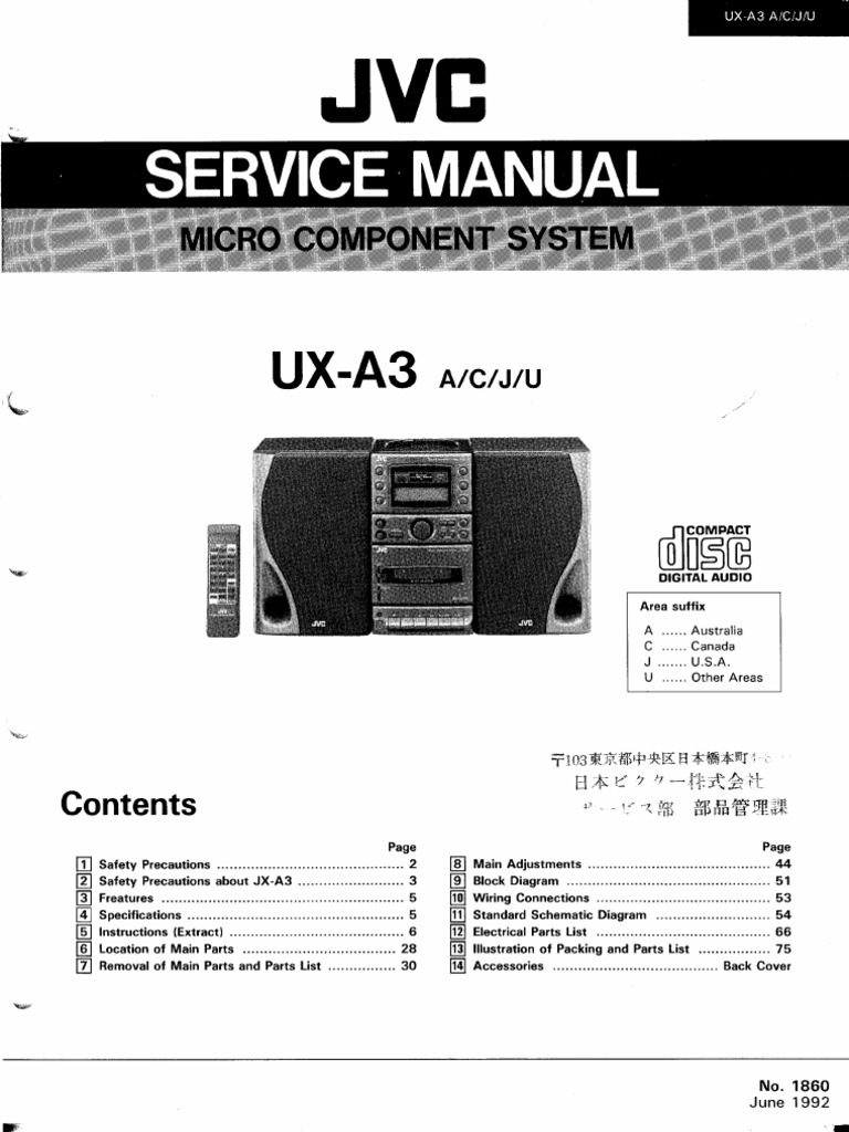 JVC Ux-A3 | PDF
