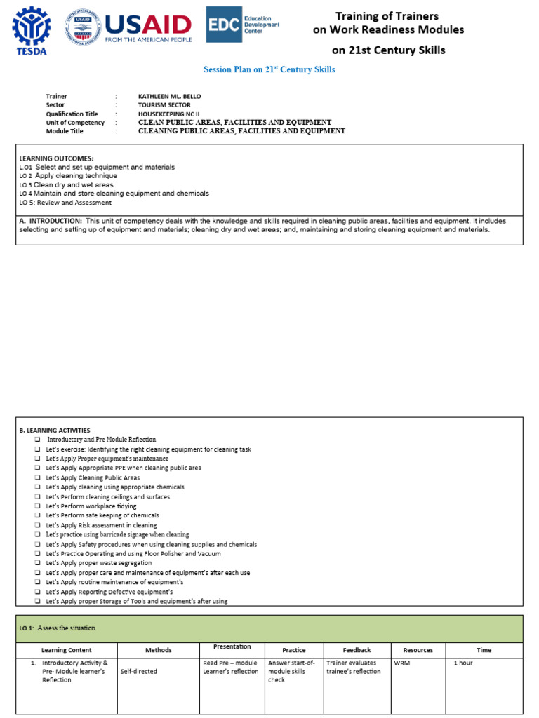 Core 5 | PDF | Learning | Housekeeping
