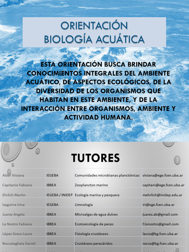 Biología Acuática | PDF | Biología | Ecología