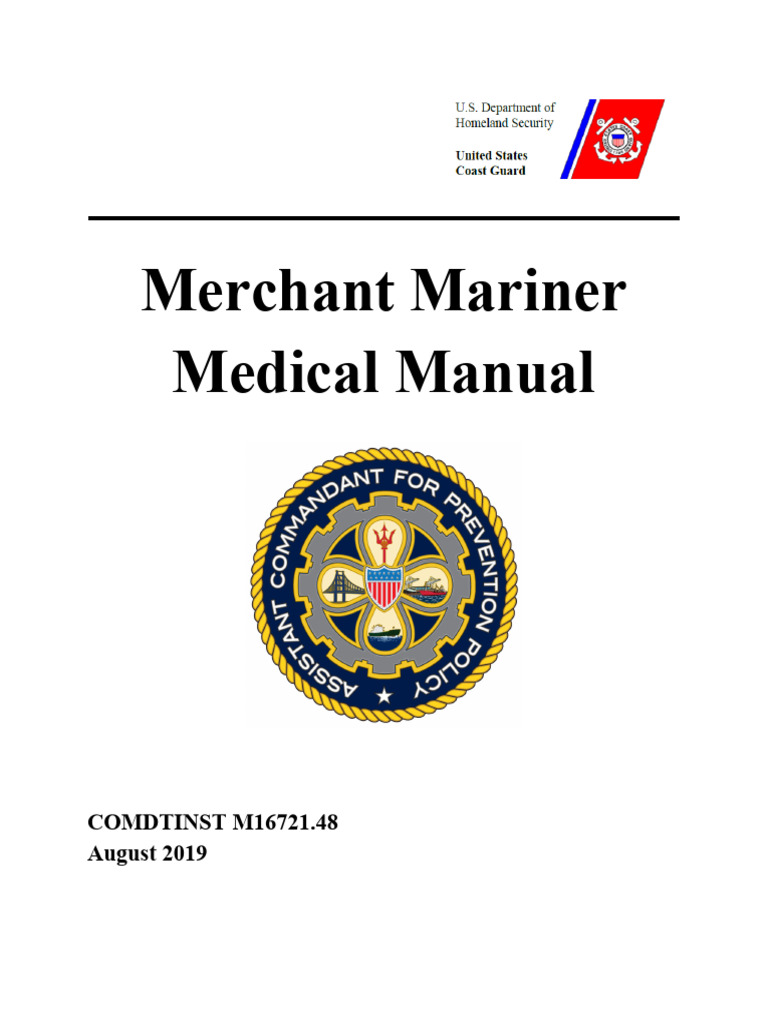 Merchant Mariner Medical Guidelines | PDF | National Environmental ...