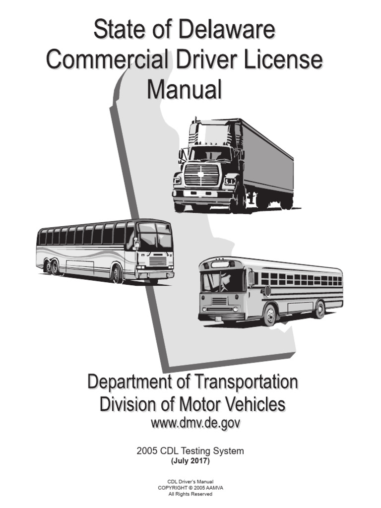 CDL - Delaware | PDF | Semi Trailer Truck | Motor Vehicle