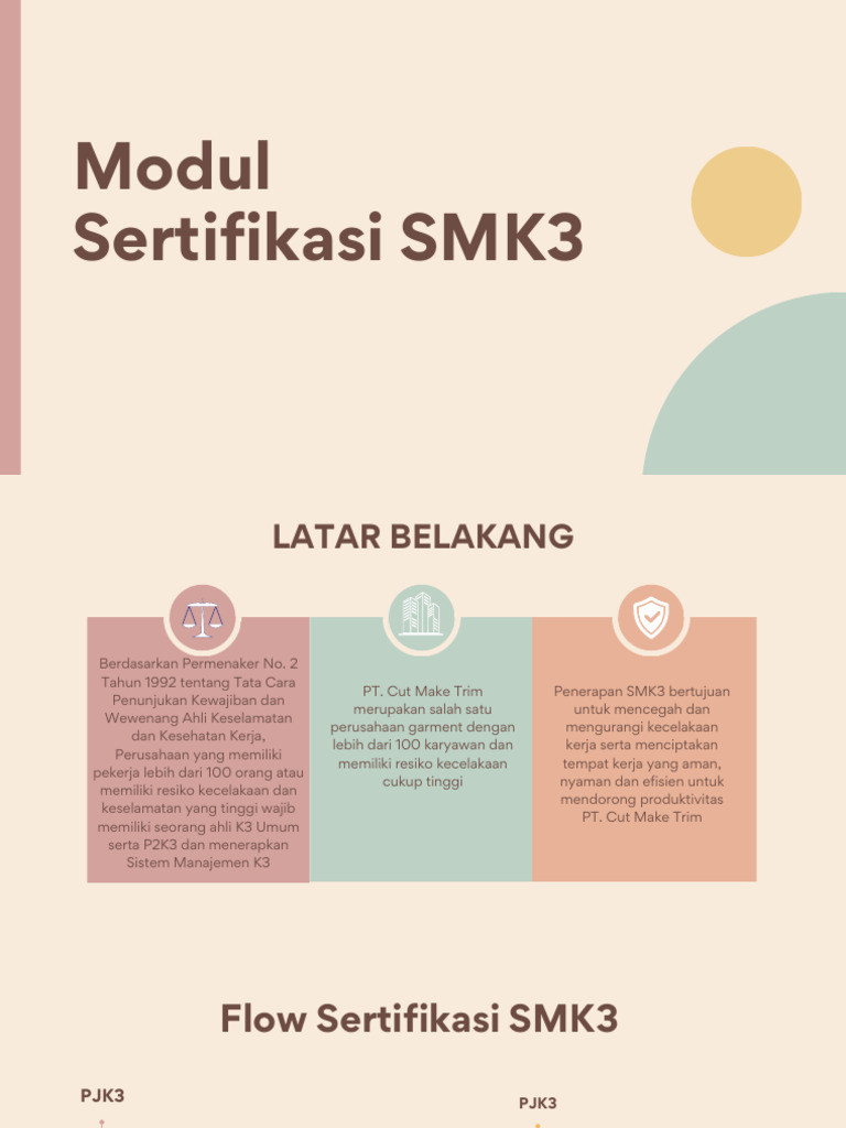 Sertifikasi SMK3 | PDF