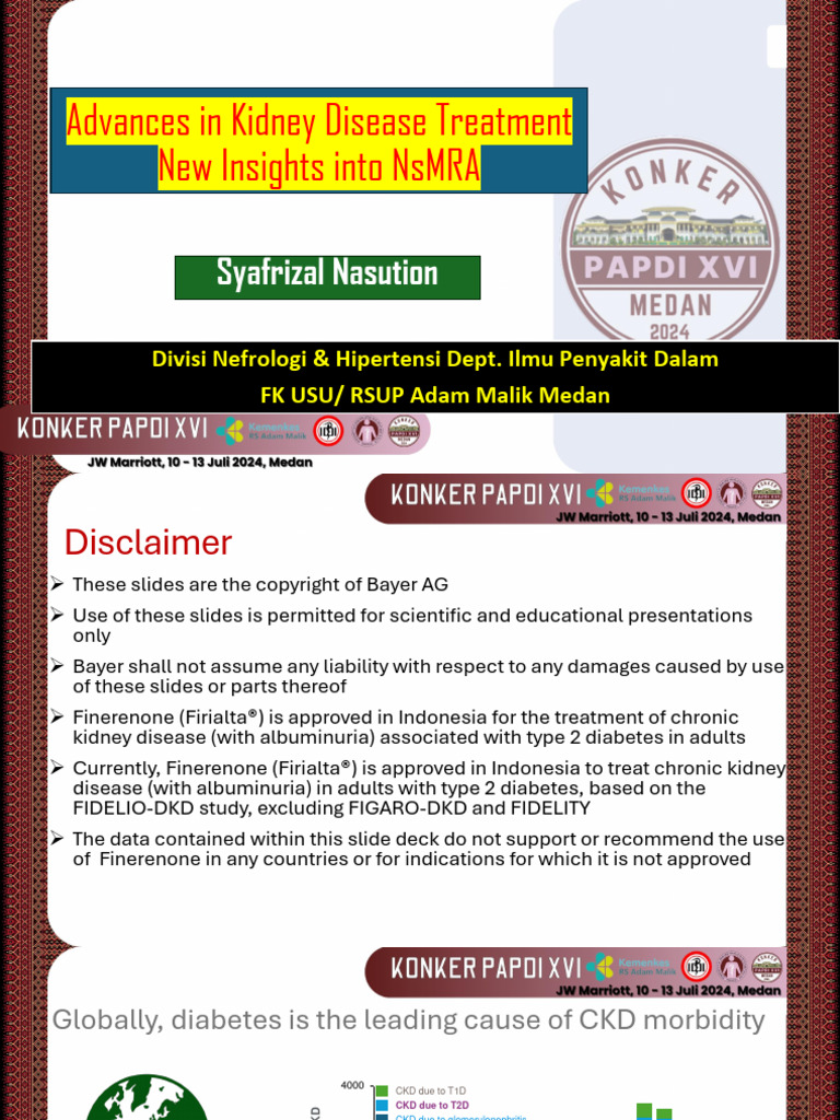DR Syafrizal SPPD-KGH - Advances in Kidney Disease Treatment | PDF | Chronic Kidney Disease ...