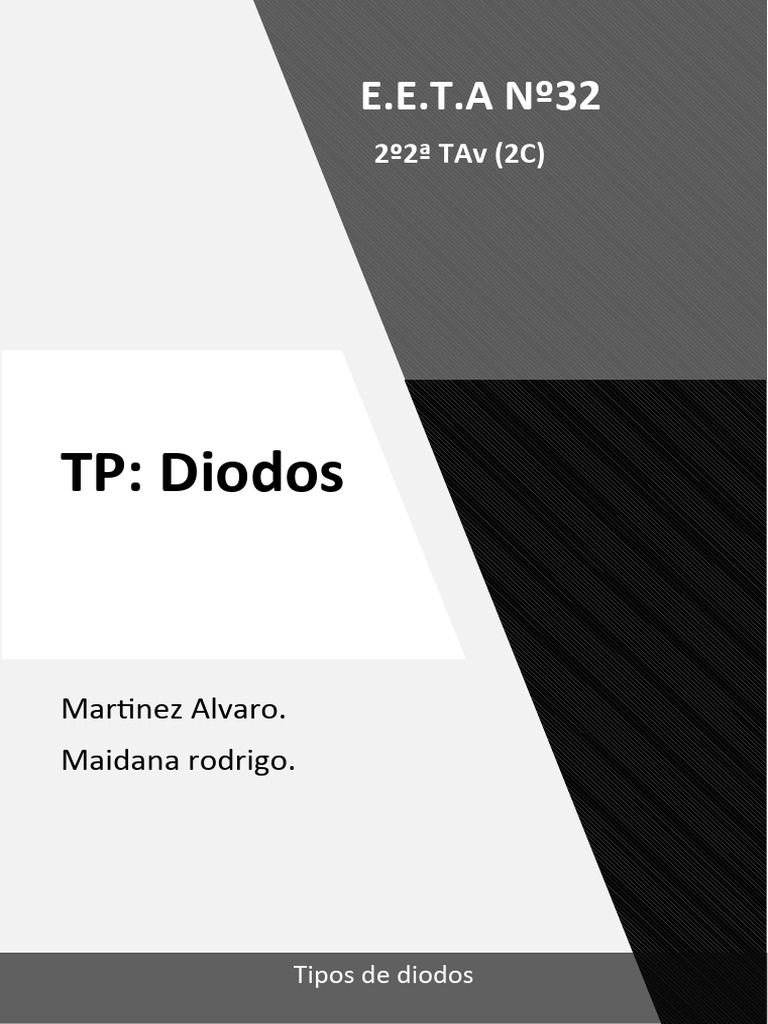 Tp.Diodos | Descargar gratis PDF | Diodo | Resistor