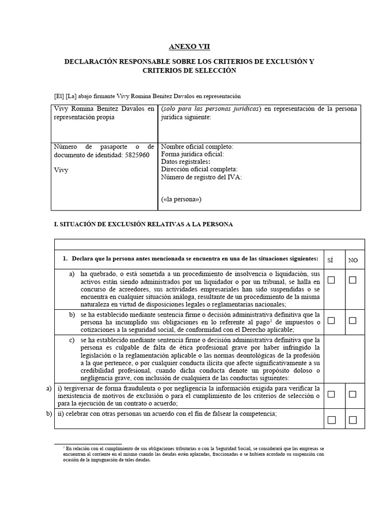 Anexo Vii | PDF | Derecho