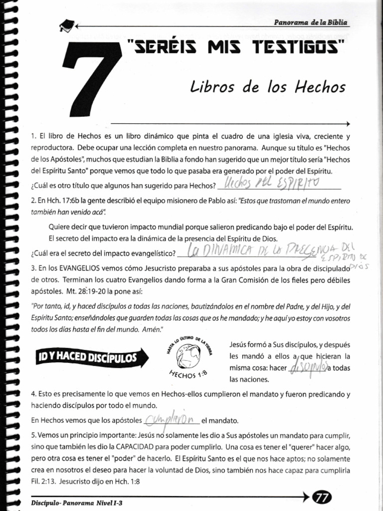 Panorama Biblico Leccion 7 - Hechos | PDF | Pablo el apóstol | Apóstol