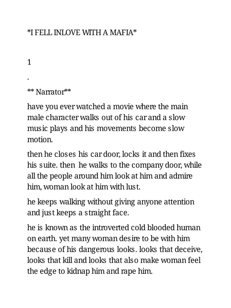 I Fell in Love With A Mafia - S1 | PDF