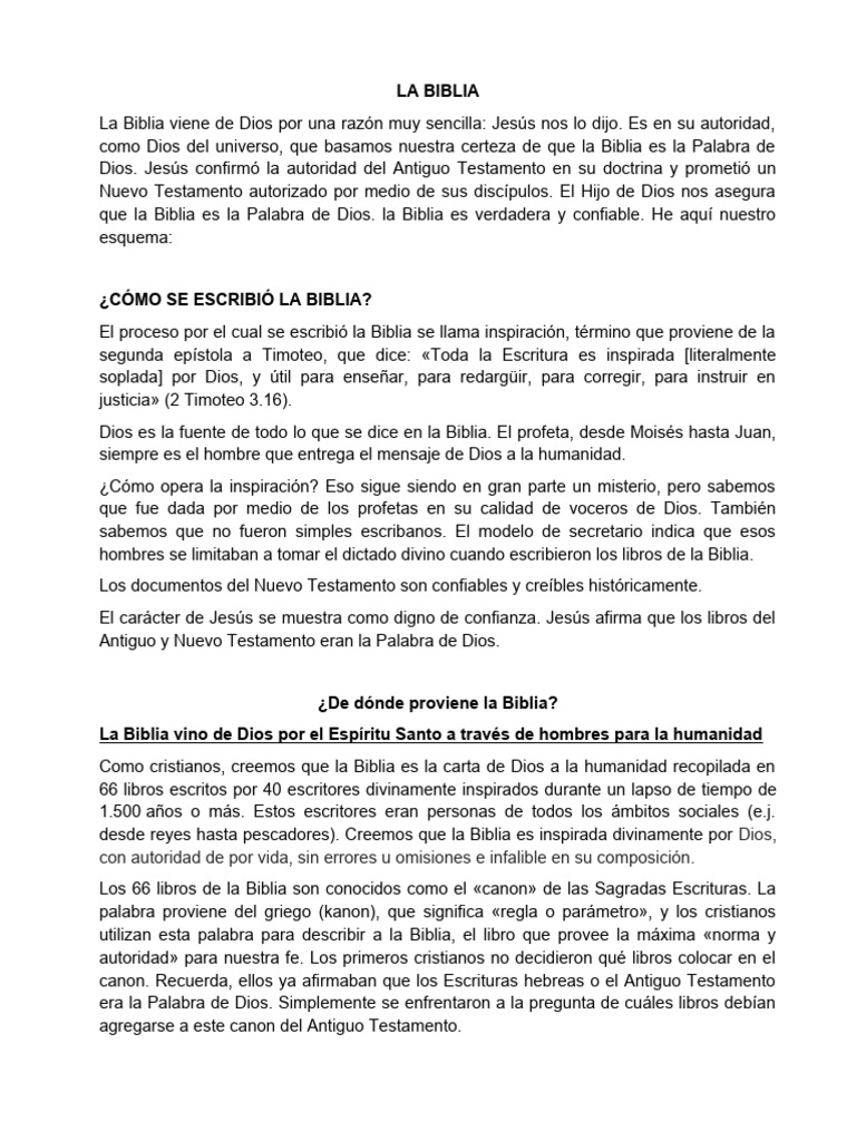 La Biblia | PDF | Biblia | Jesús