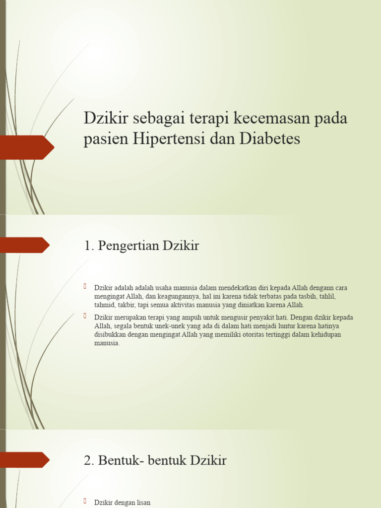Dzikir untuk Kecemasan dan Hipertensi | PDF | Kesehatan Holistik | Sains & Matematika