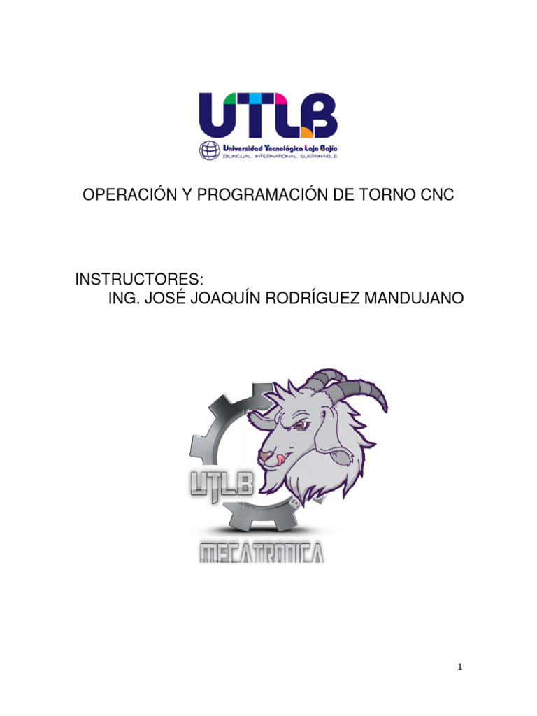 OPERACION Y PROGRAMACION TORNO CNC | Descargar gratis PDF | Control numerico | Acero
