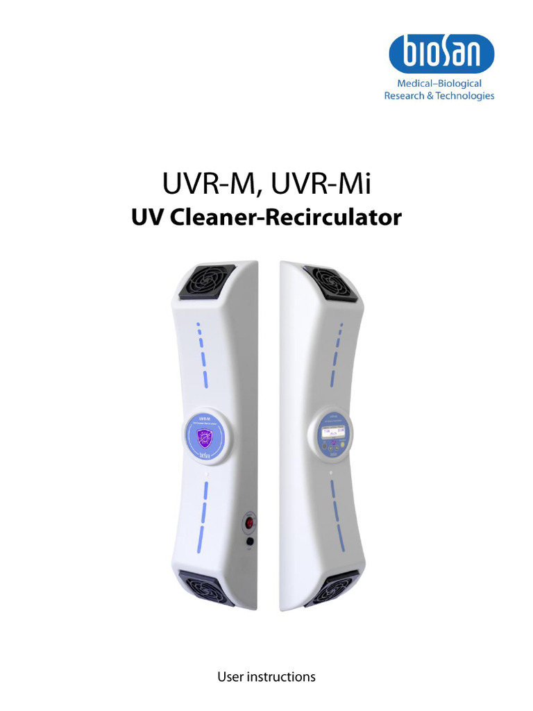 User Instruction | PDF | Ultraviolet | Electrical Connector
