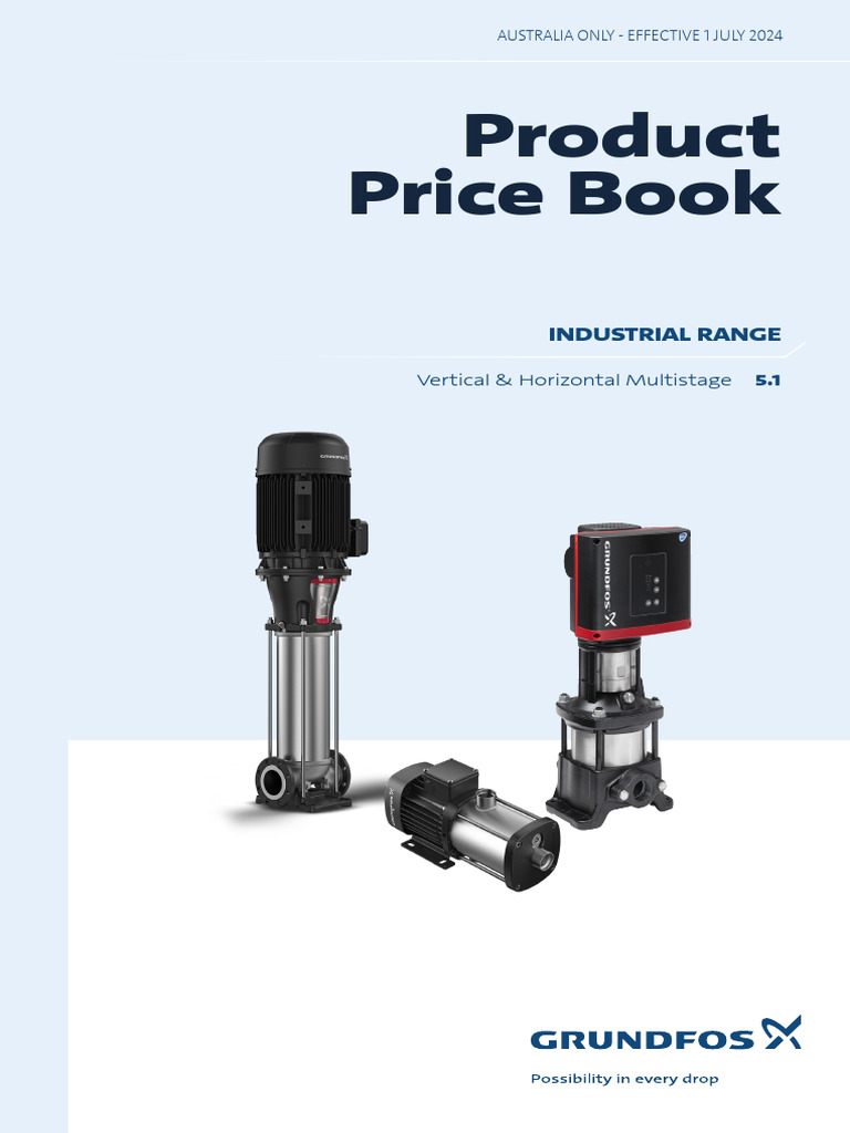 GRUNDFOS GPA Vertical Horizontal Multistage 2024 | PDF | Pump | Steel