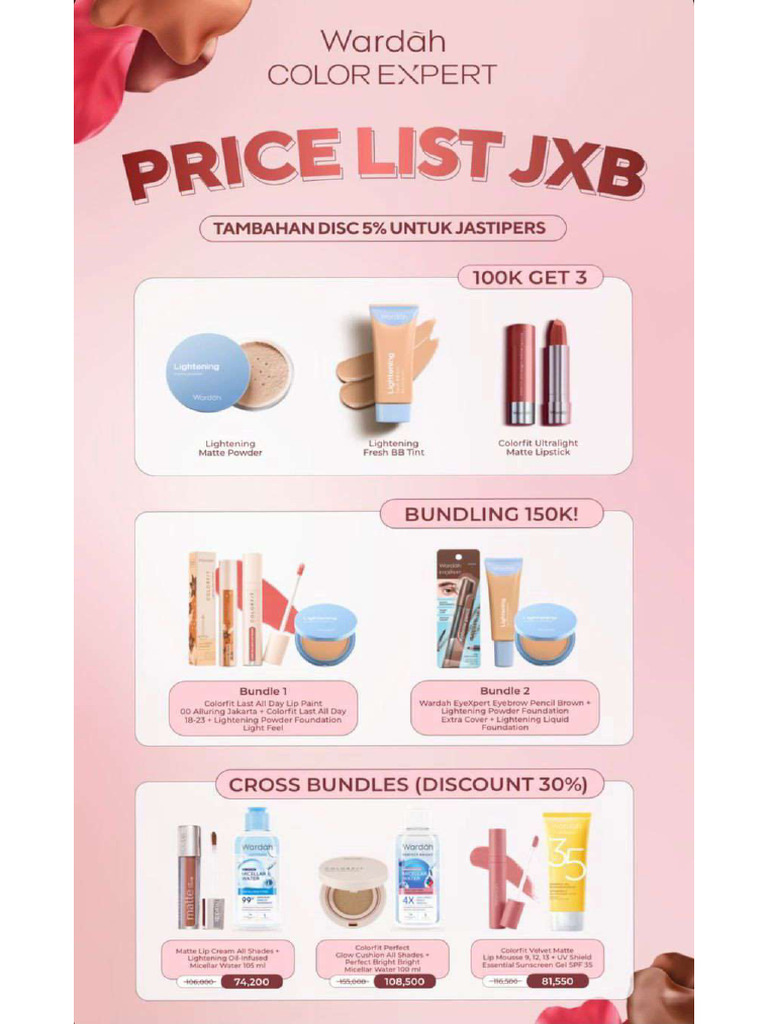 Wardah Pricelist JXB | PDF