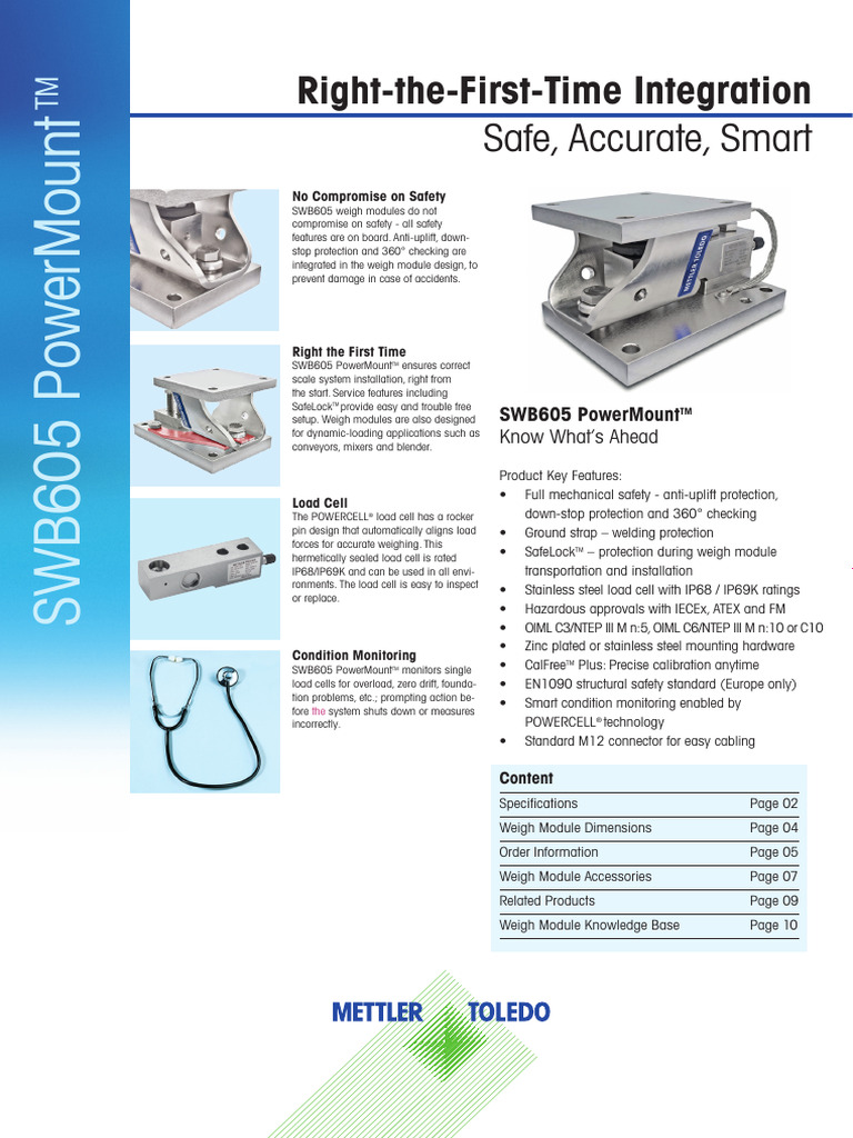 D MAR DS SWB605 PowerMount EN | PDF | Force | Manufactured Goods