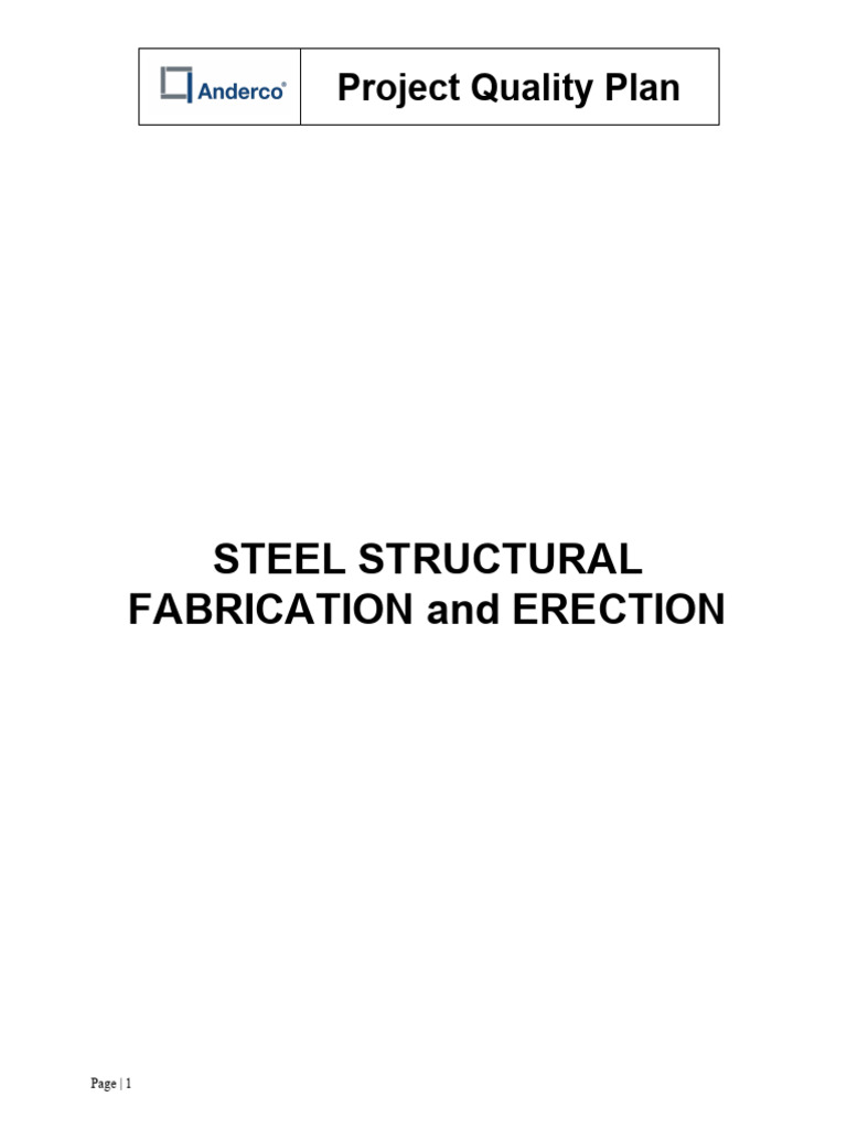 APL-CAAS-PQP-001 - Project Quality Plan - 29-01-2024 | PDF | Welding ...