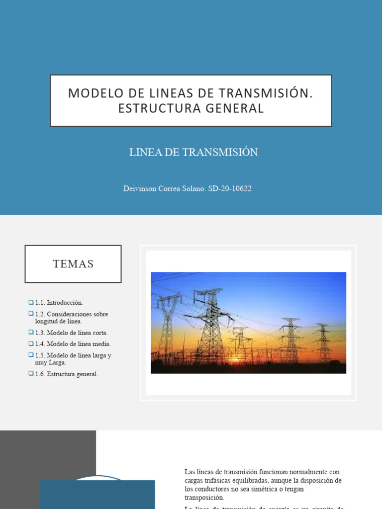 Modelo de Linea de Transmision | PDF | Impedancia eléctrica | Línea de transmisión