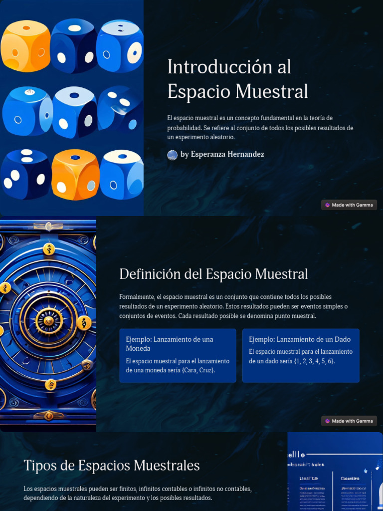 Introduccion Al Espacio Muestral | Descargar gratis PDF | Teoría de probabilidad | Probabilidad