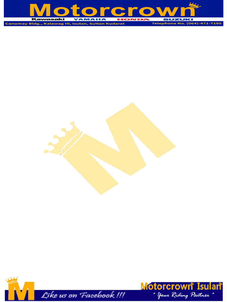 Motorcrown Letter Template - LEGAL | PDF