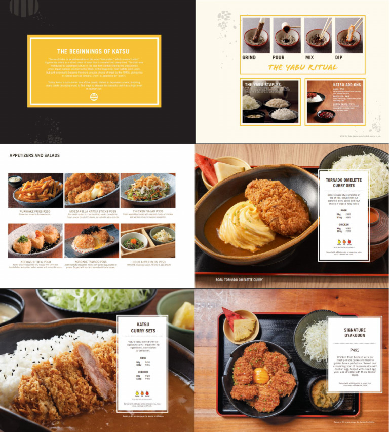 Yabu Menu | PDF