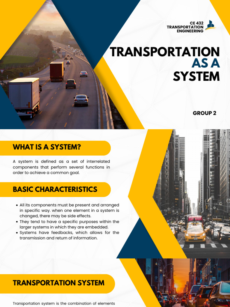 Group 2 Transportation As A System | PDF | Transport | Rail Transport