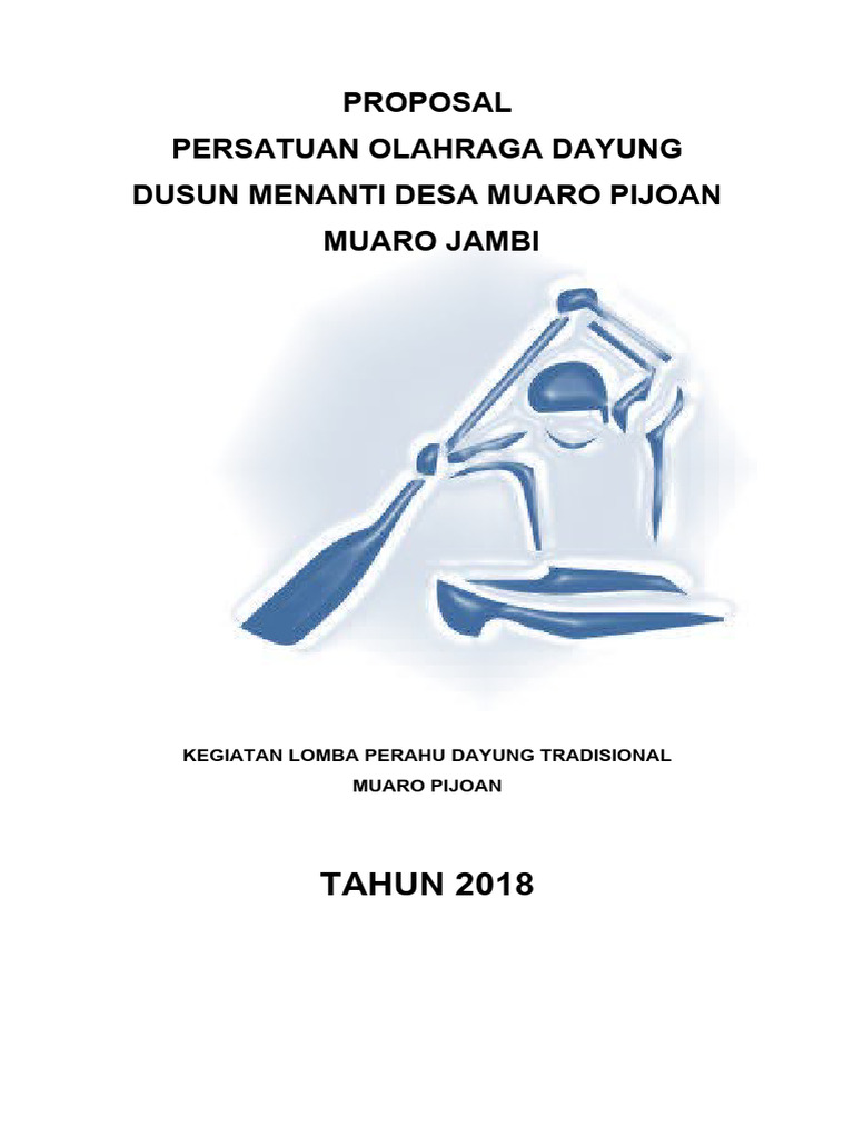 Proposal Lomba Perahu Dayung 2018 | PDF