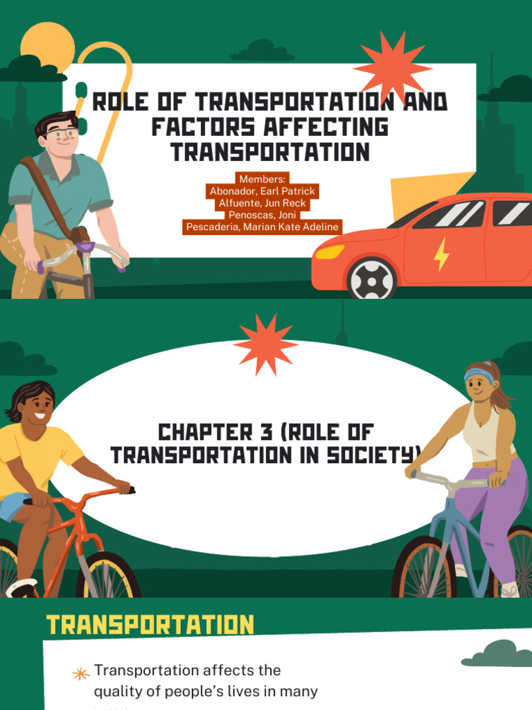 Green Illustrative Green Transportation Presentation | PDF | Pollution ...