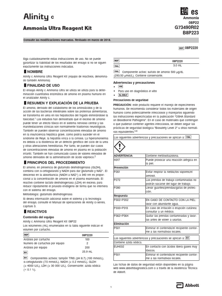 Amonio | PDF | Laboratorios | Calibración