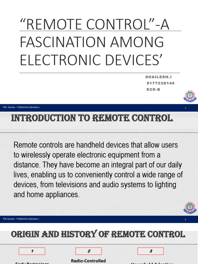 Remote Control Technology Overview | PDF | Remote Control | Radio