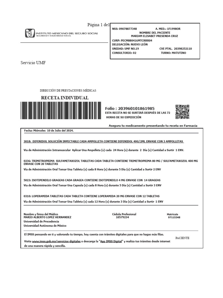 MIRIAM | PDF | Terapia | Ciencias farmacéuticas