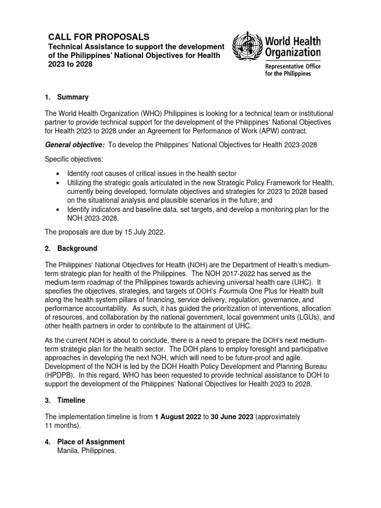 Philippine National Objectives for Health 2023-2028 | PDF | Liquidated ...